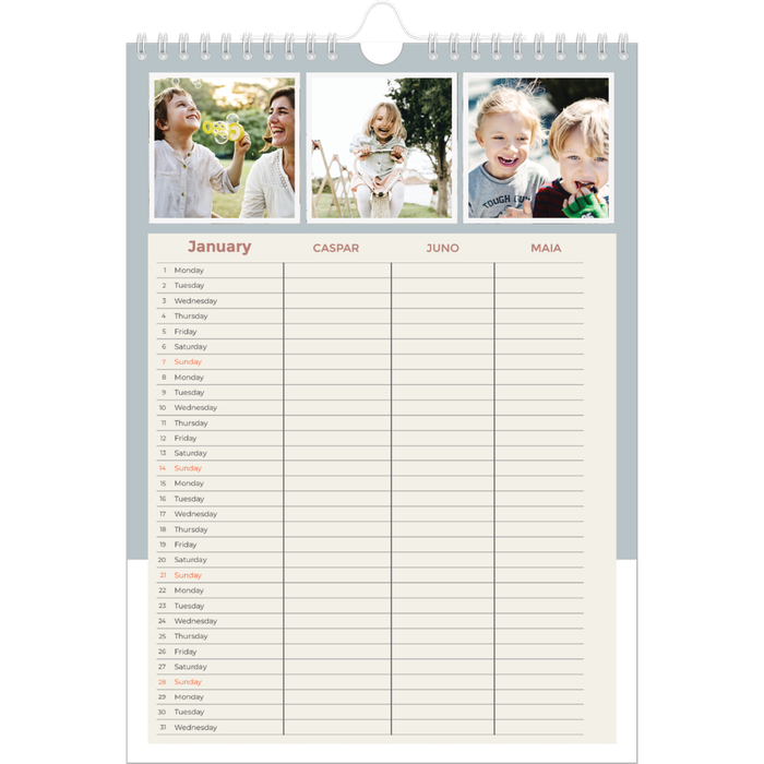 2025 Family Planners | Personalised Home Planner Calendars